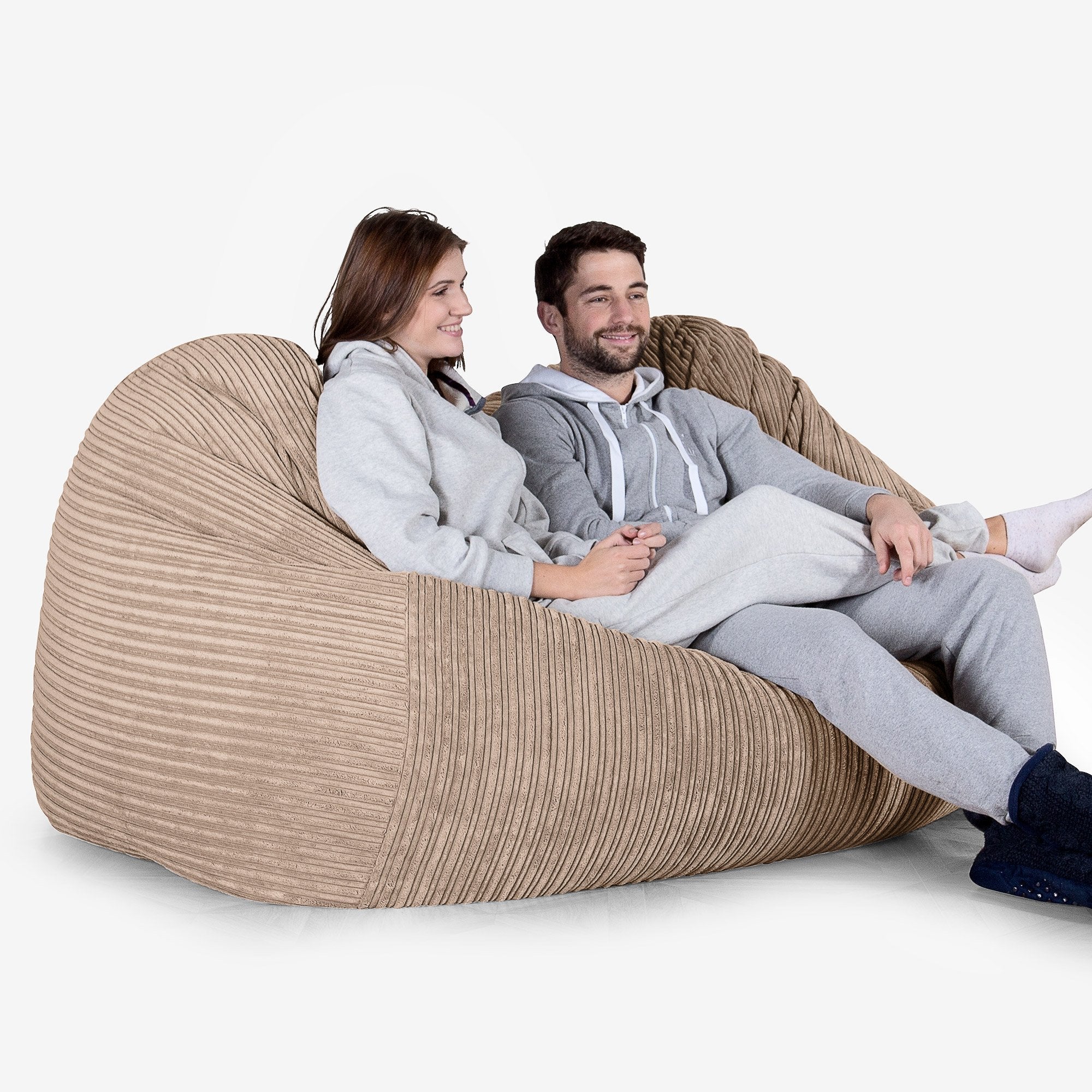 Enorme Sofá / Puff Gigante - Pana Clásica Arena - Vive Fácil: Productos ...